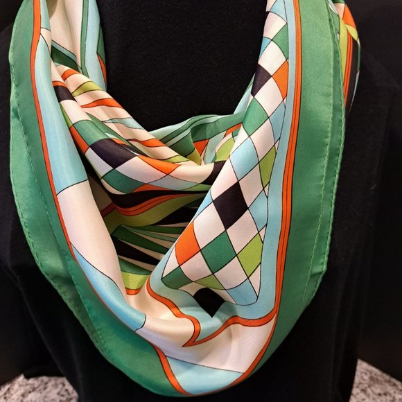 Accessories | Vintage Italian Paoli Headress Pattern Abstract Art Scarf ...